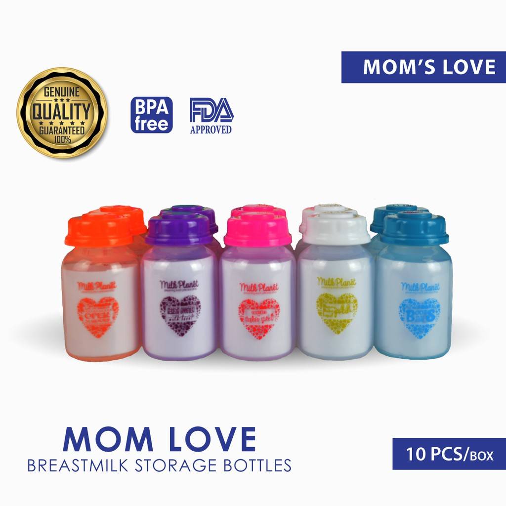 Milk Planet Celebrating Mom's Love Edition Breastmilk Storage Bottles