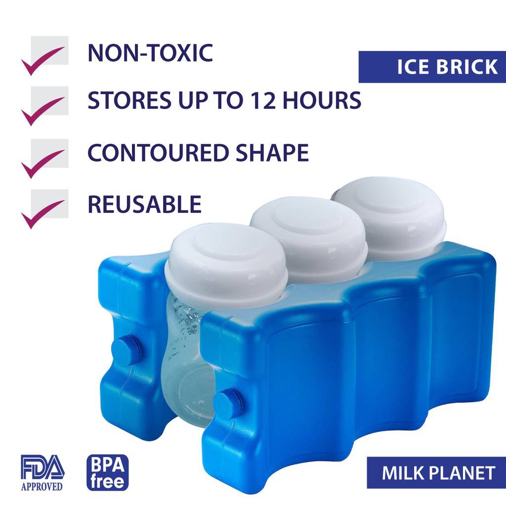 Milk Planet Contoured Ice Bricks Non Toxic