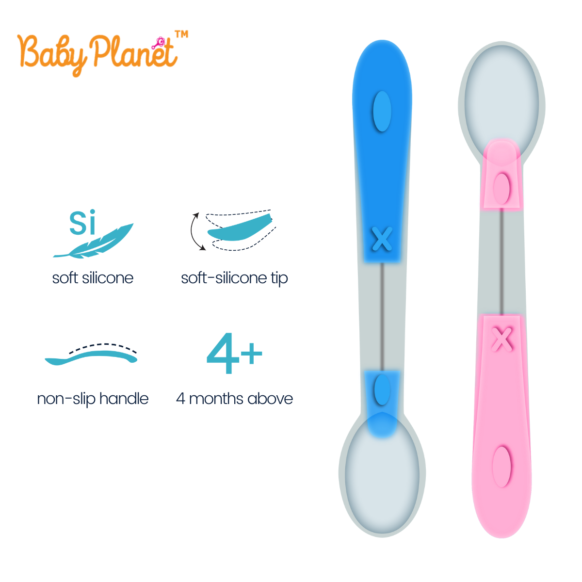 Baby Planet Bendable 1st Transition Soft-Tip Spoon